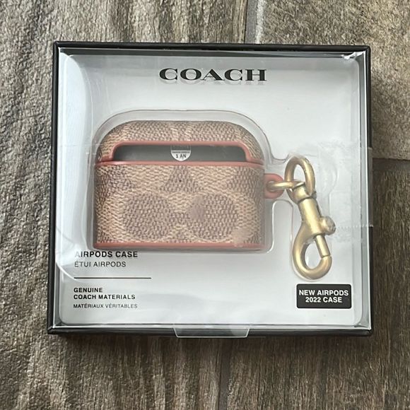 Coach | Headphones | Nibcoach Airpods 222 Brown Coach Logo Case | Poshmark